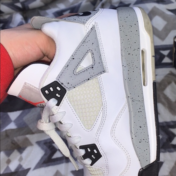 Jordan | Shoes | White Cement 4s Size 6y | Poshmark